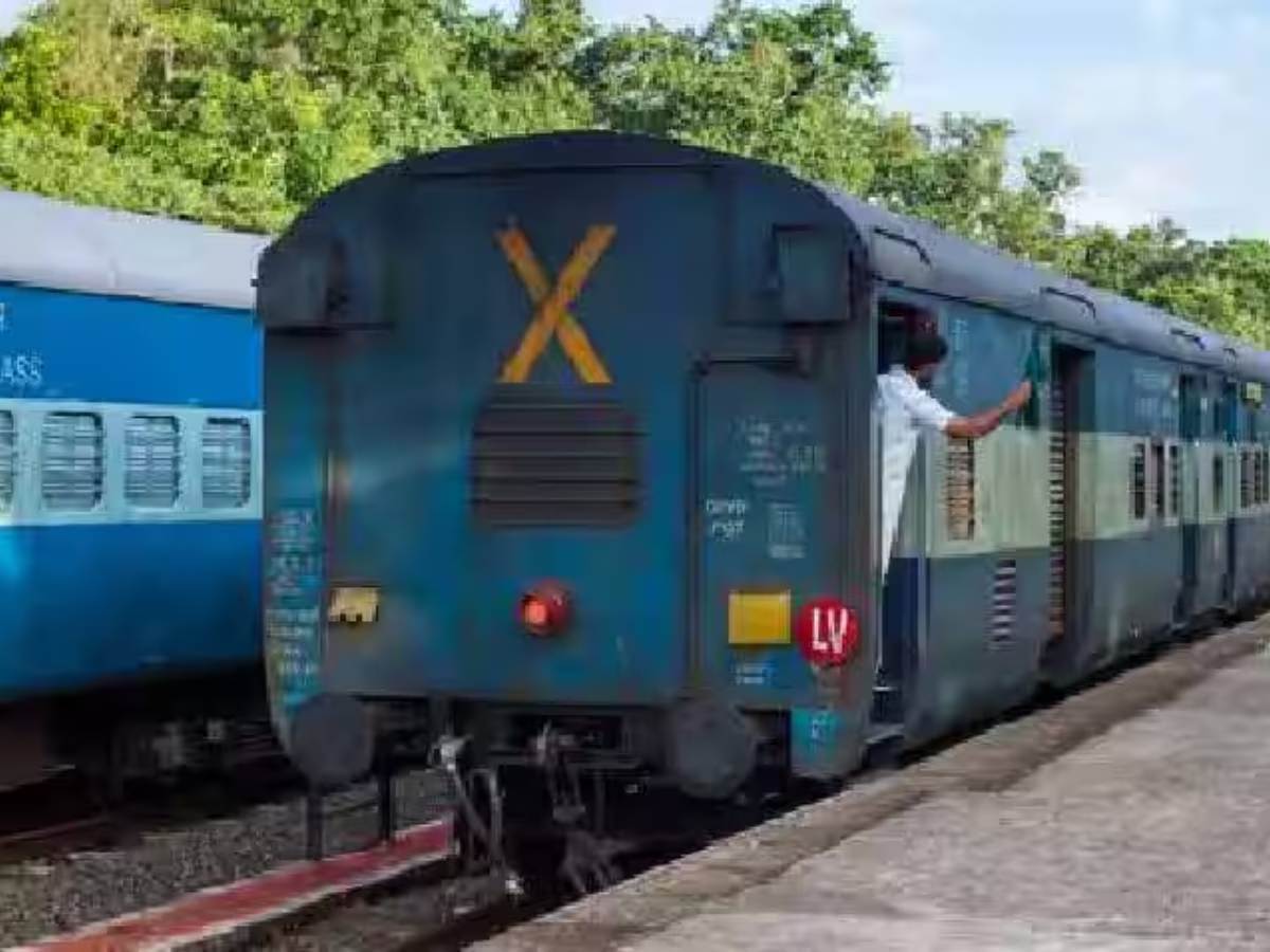 Why is there a yellow X written on the last coach of a train ...