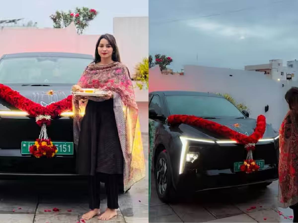 Nirmala Nawale bought new car Former Sarpanch Karegaon | 'I want It ...