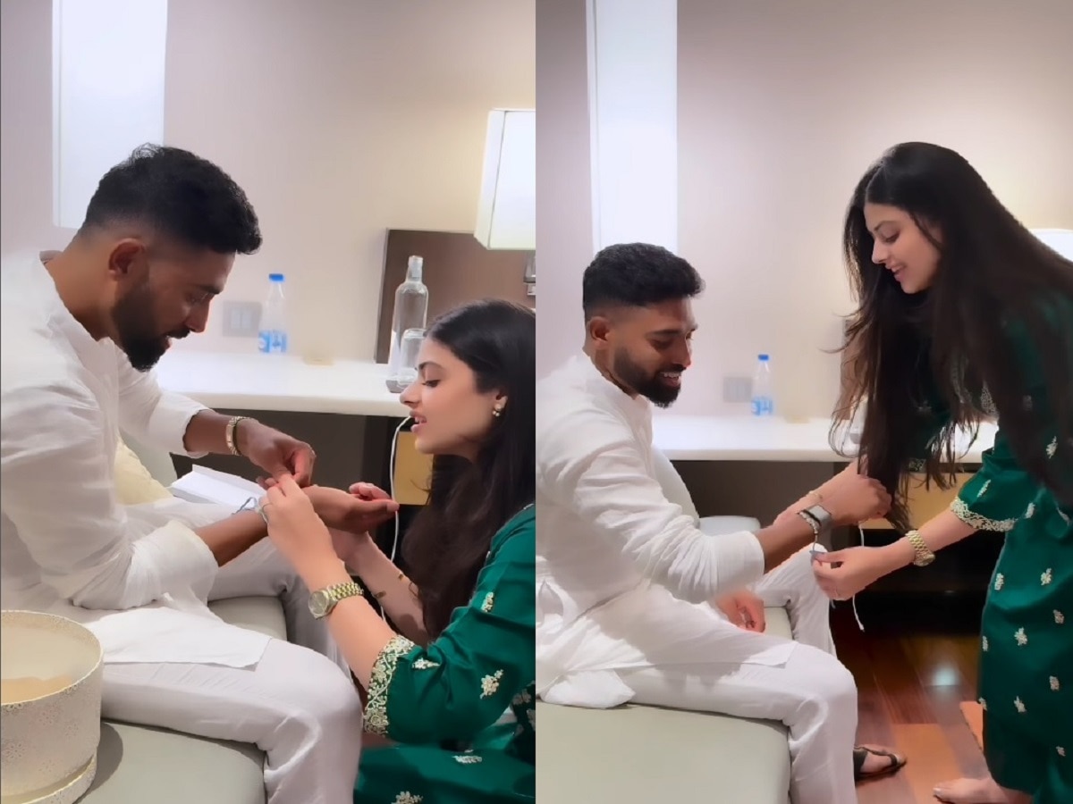 mohammad siraj celebrated rakshan bandhan with zanai bhosale shared video | जिच्यासोबत रंगल्या ...