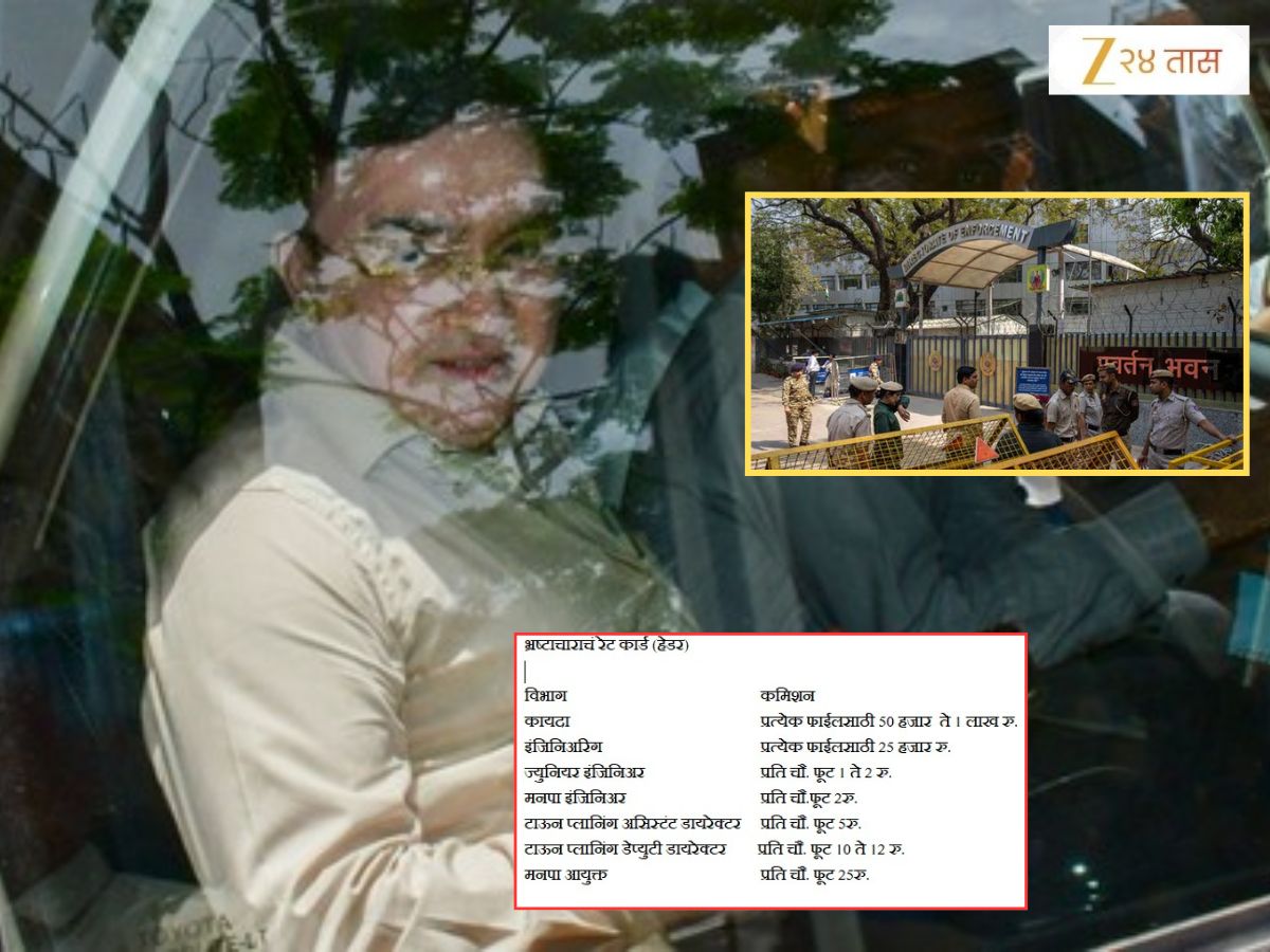 ED reveals Vasai Virar Anil Pawar used codename for money rate card ...