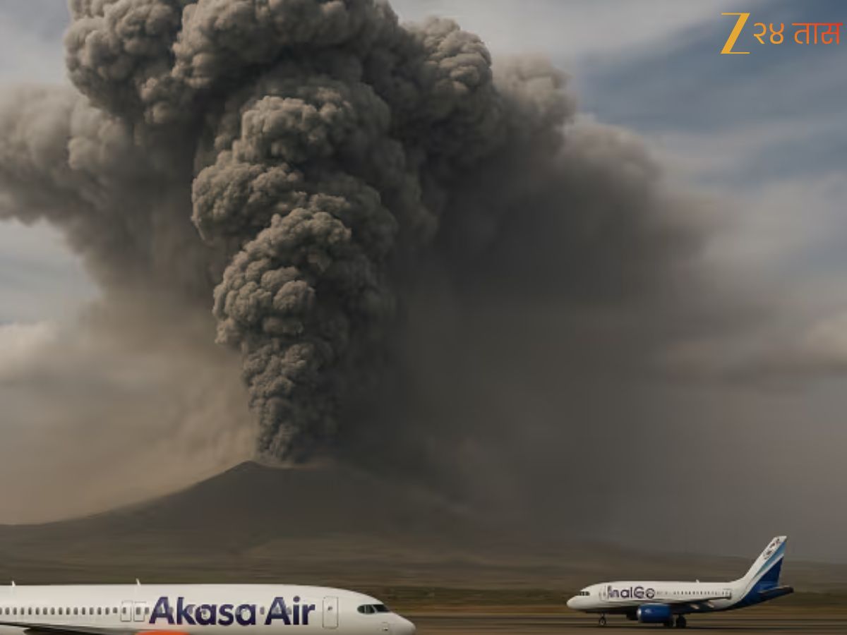 Ethiopia volcano eruption ash reaches india impacting air traffic flight operations affected ...