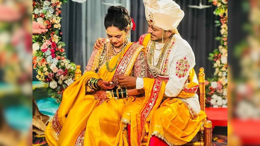 wedding Actress Bhagyashree Nhalve Tie Knot Video Viral | शुभमंगल ...