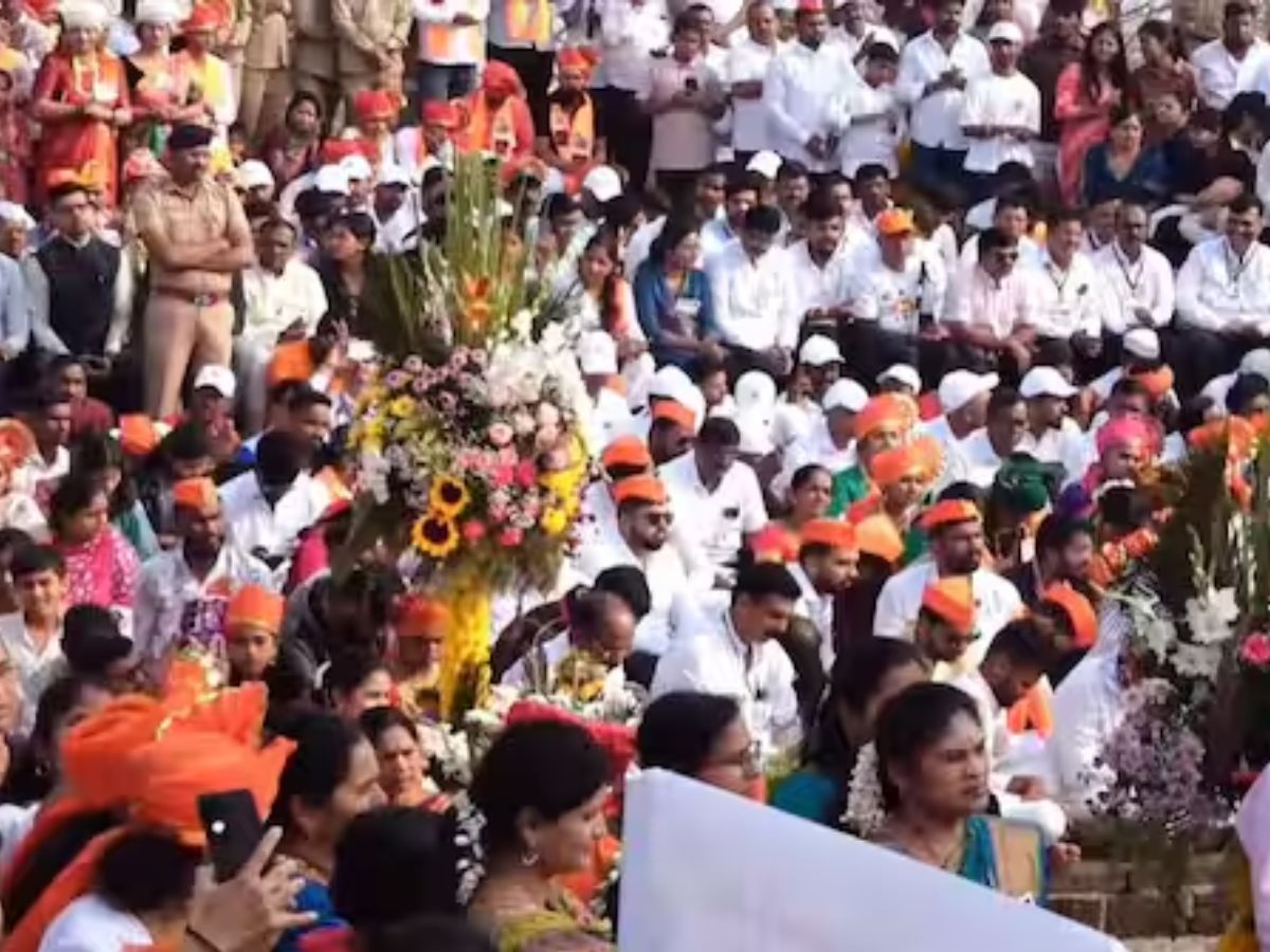 डोळ्याचं पारणं फेडणारा शिवजन्म सोहळा! शिवजन्मभूमी शिवनेरीवरील Shiv ...