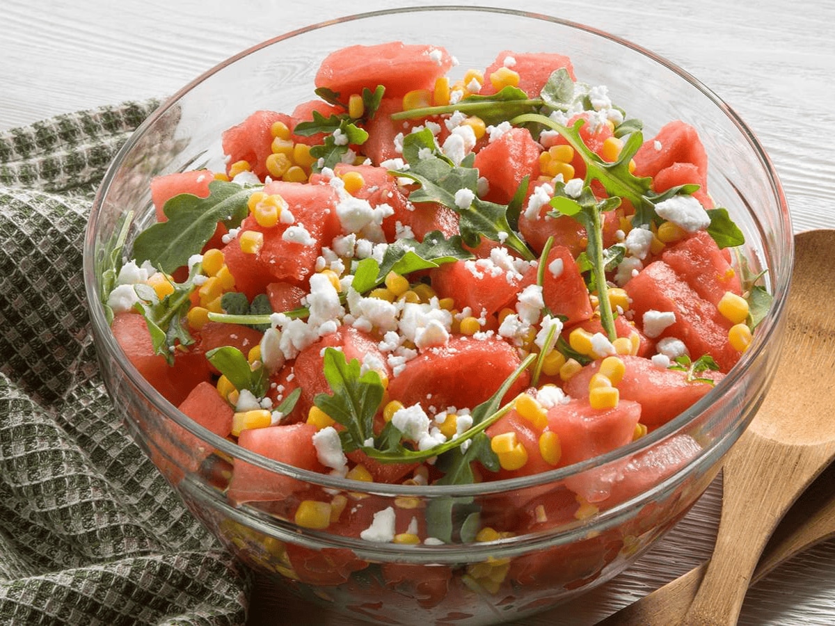 Watermelon Corn healthy Salad for Summer cold cravings | उन्हाळ्यात ...