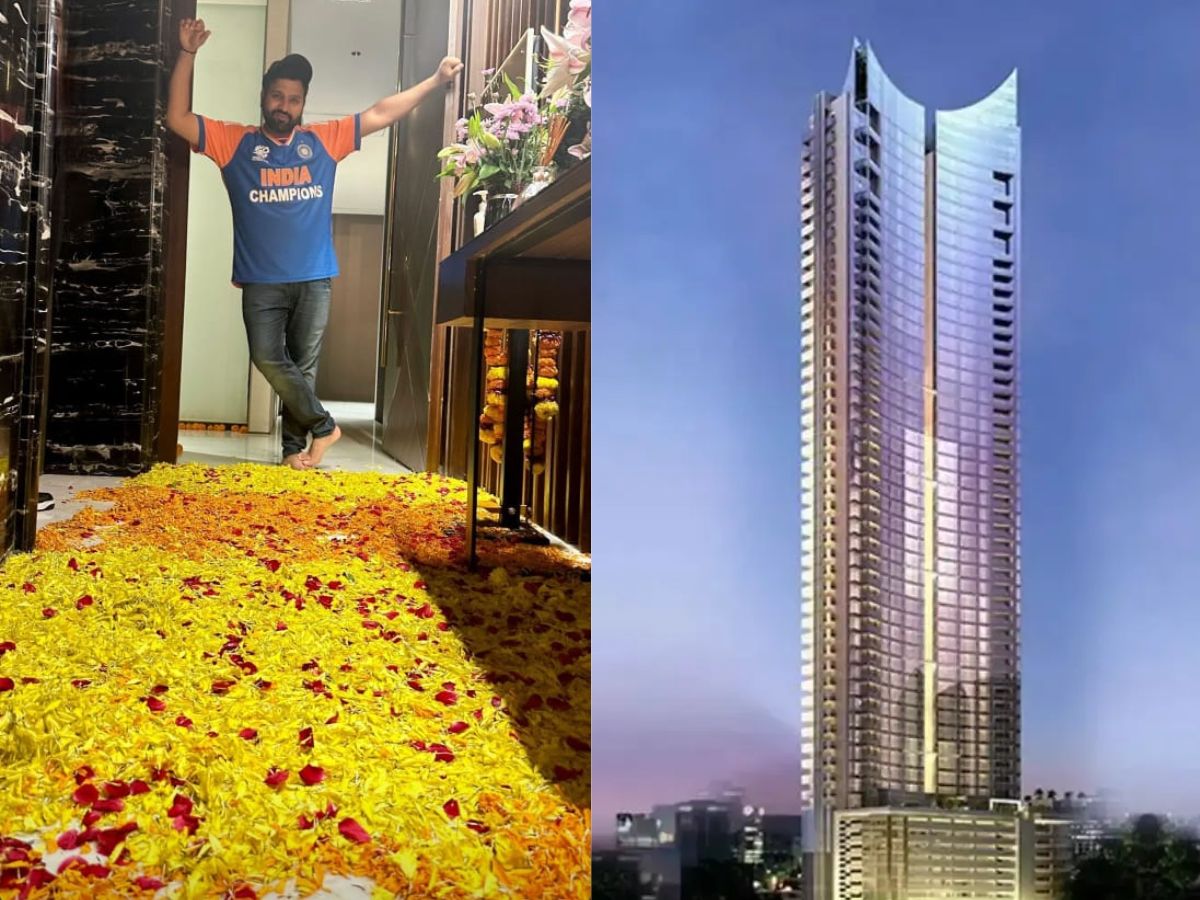 rohit sharma birthday mumbai worli 30 crore house inside photos and ...