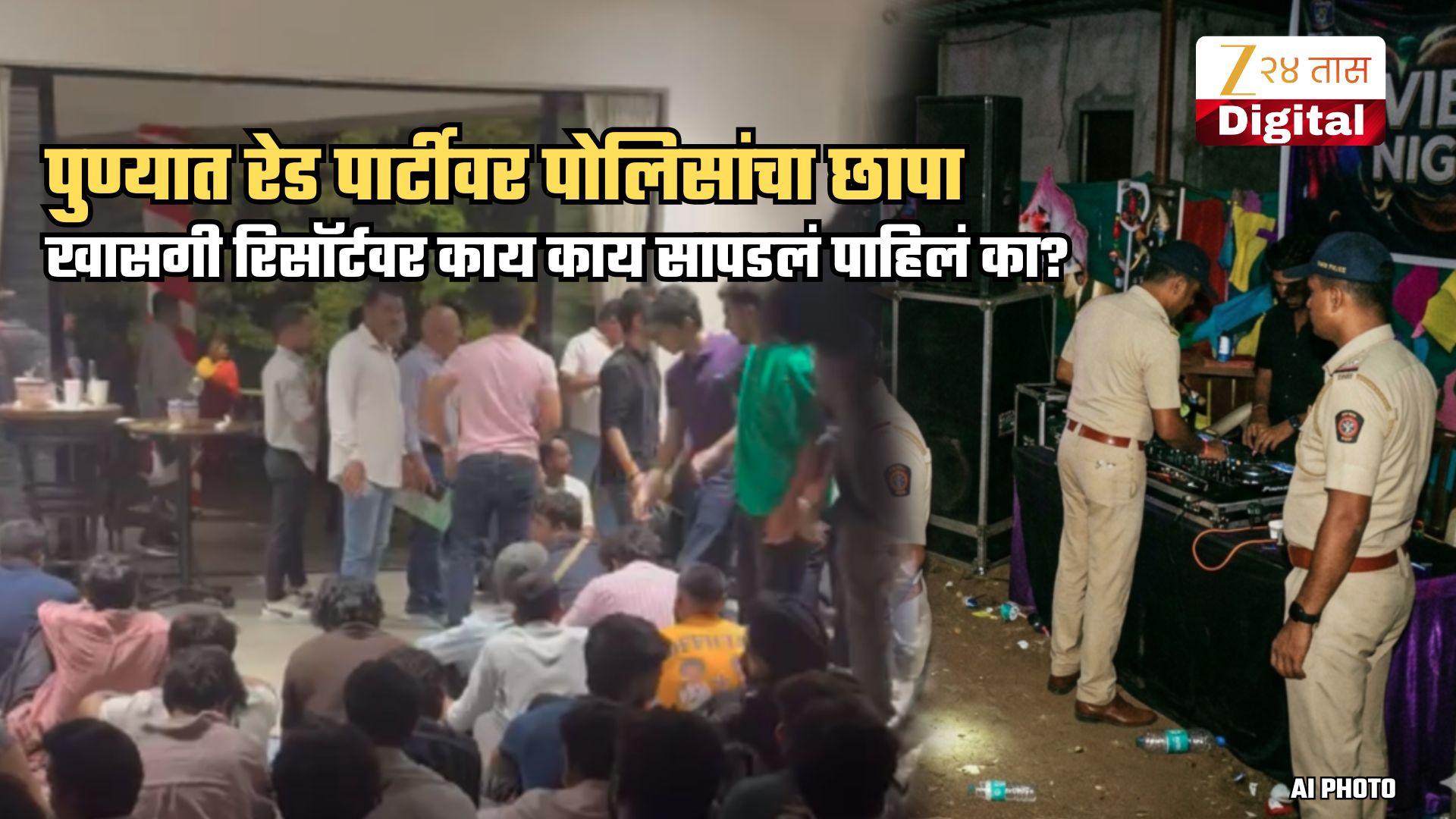 crime news pune rave party police raid on private property alandi ...