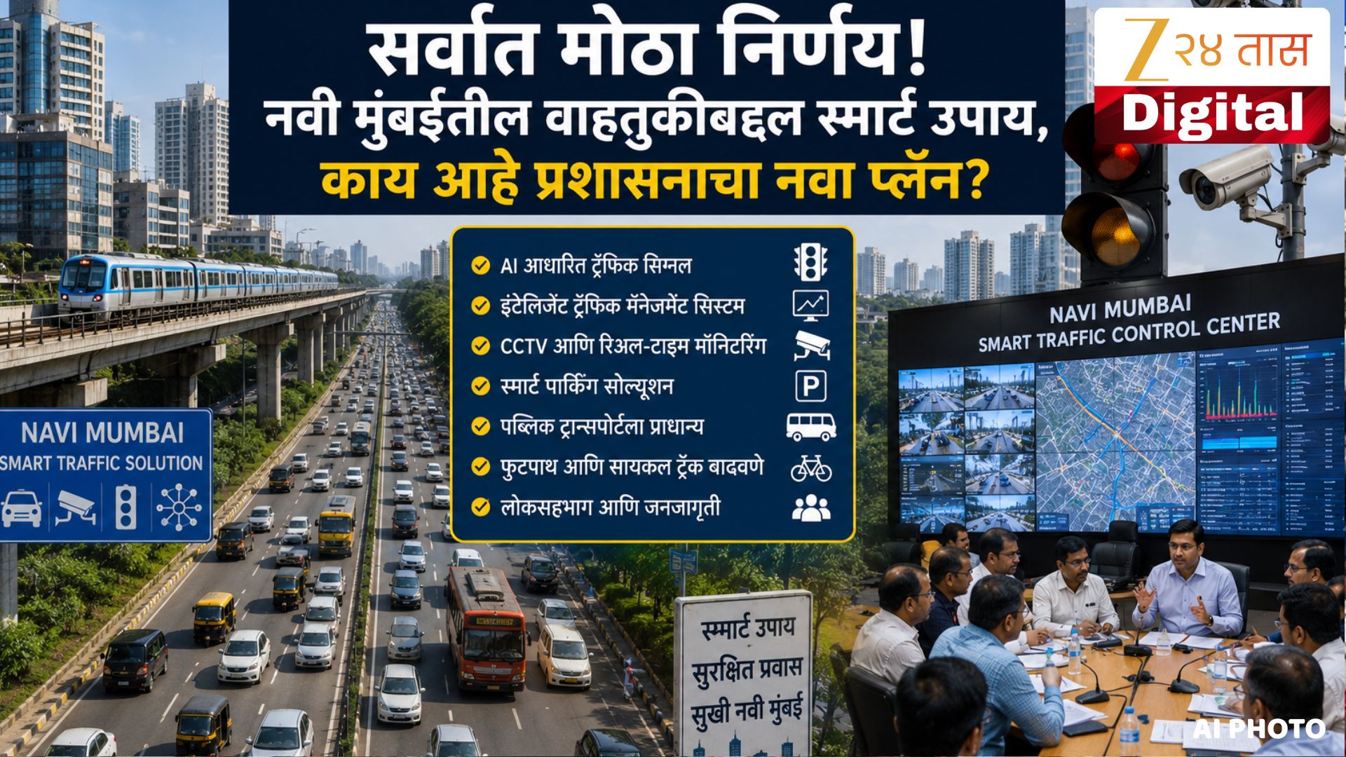 navi Mumbai parking policy change AI traffic police artificial ...