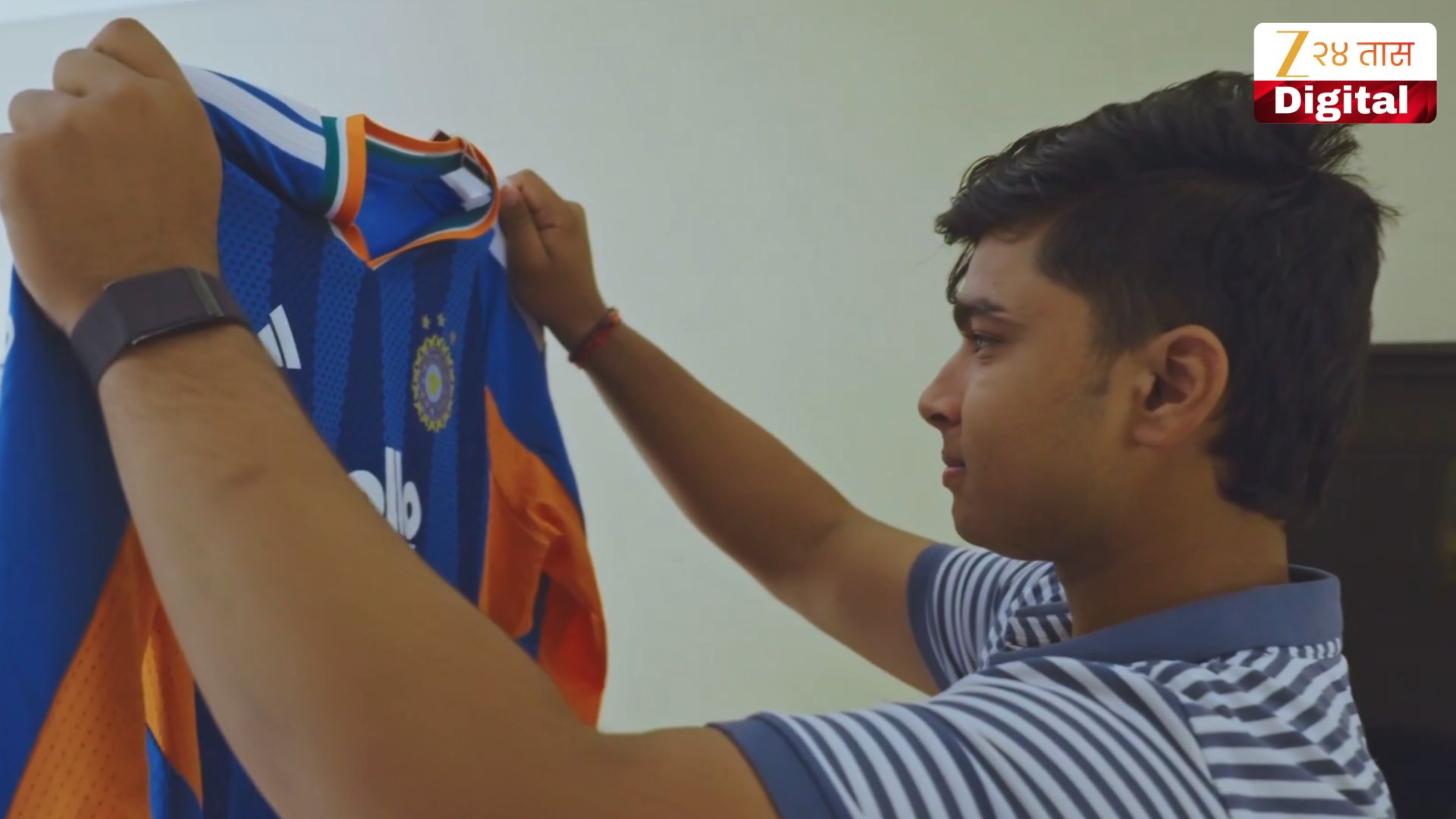 vaibhav sooryavanshi unbox team india jersey ahead of ind vs ire t20 ...